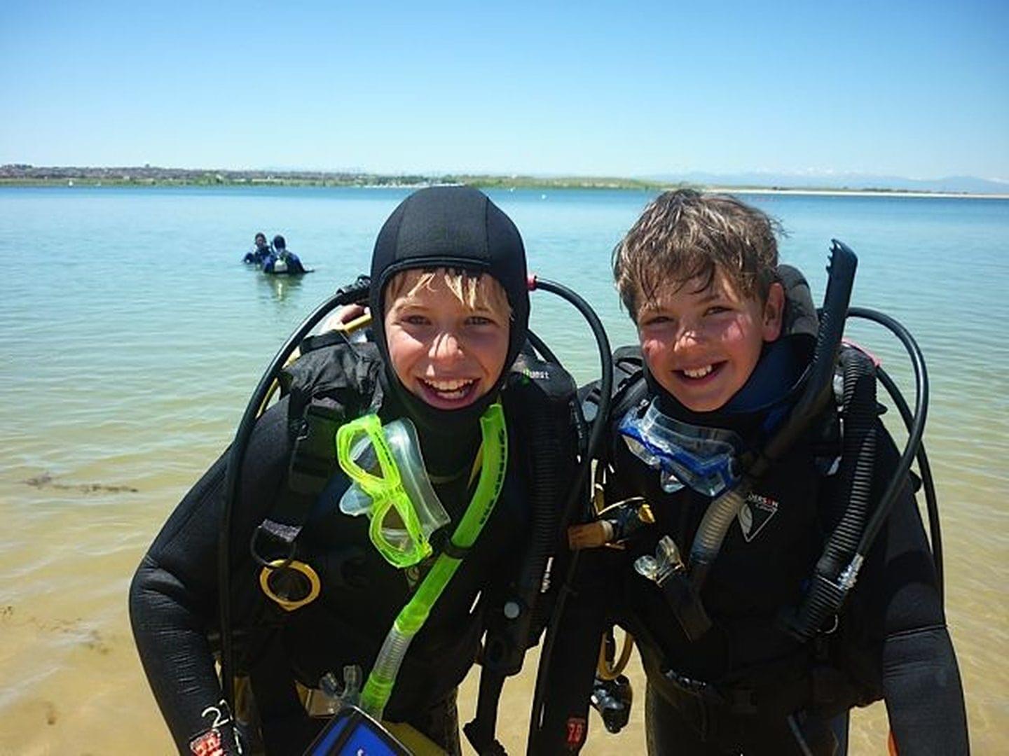 SCUBA Beach at the Aurora Reservoir dive site | PADI