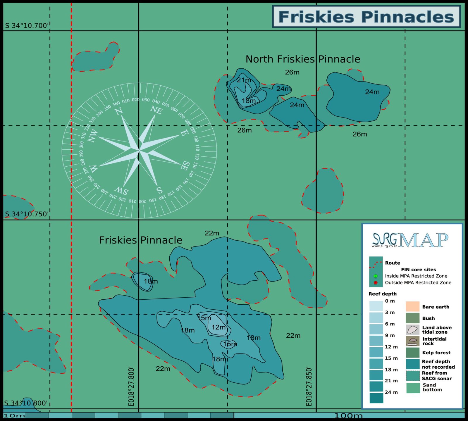 Friskies Pinnacle dive site | PADI